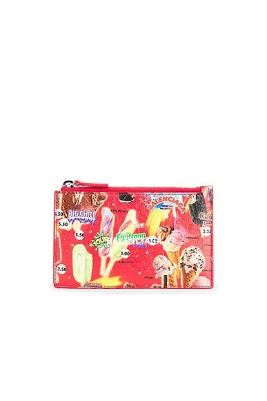 Balenciaga Cash Card Holder - Red