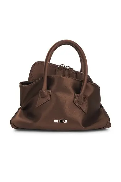 Attico La Passeggiata Mini Top Handle Bag - Dark Brown