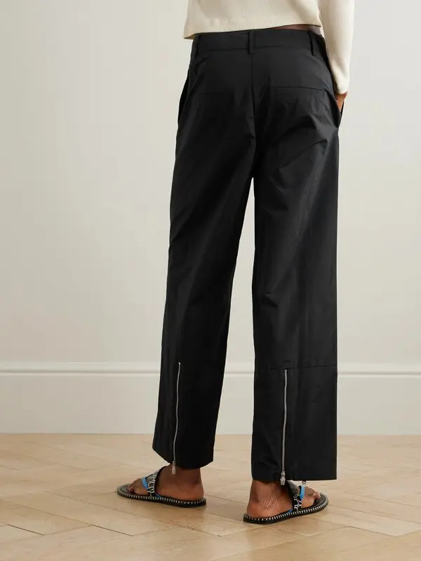 Tibi Zip-detailed Straight-leg Pants