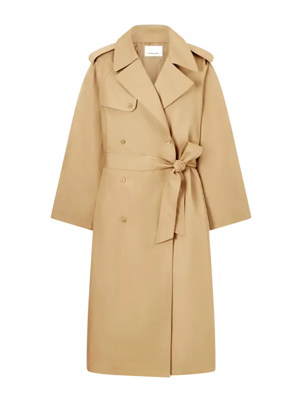 THE FRANKIE SHOP Riva Cotton-blend Trench Coat - Brown
