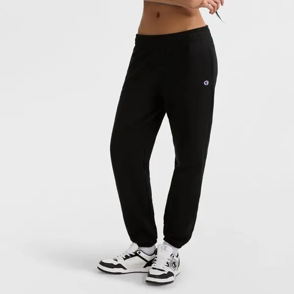 Champion Powerblend Oversized Sweatpants With C Logo - Black