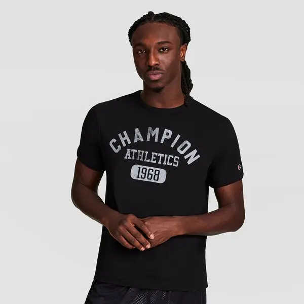 Champion Gridiron Reversible T-shirt, C Logo - Black