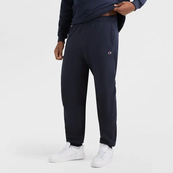 Champion Powerblend Joggers, C Logo Big & Tall - Deep Navy
