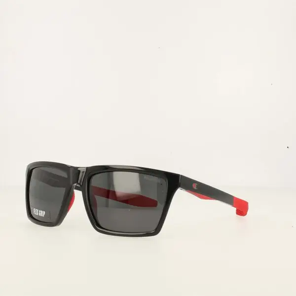 Champion Polarized Sunglasses With Flex Grip - Black