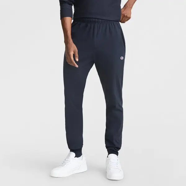 Champion Lightweight Lounge Joggers, C Logo - Navy