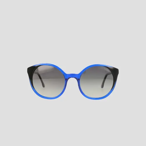 Champion Polarized Round Frame Sunglasses - Trans Sapphire