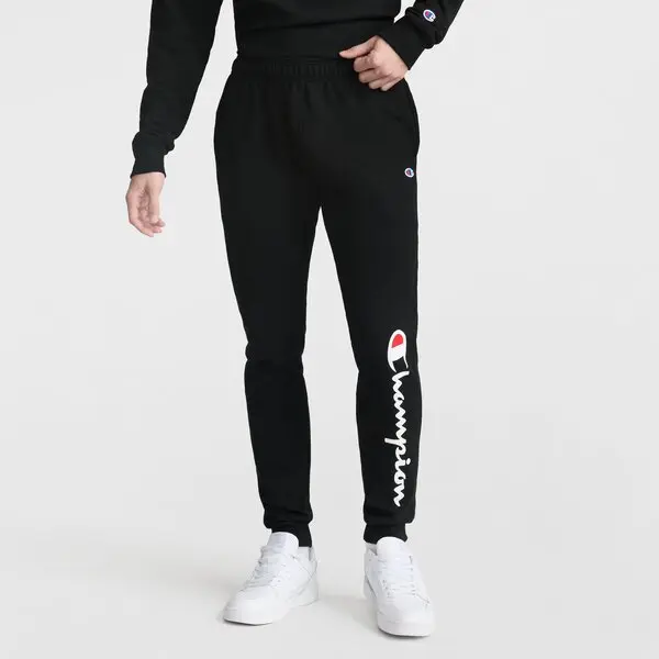Champion Powerblend Joggers, Script Logo - Black