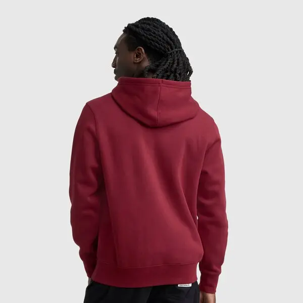 Champion Powerblend Fleece Hoodie With Script Logo - Pomegranate