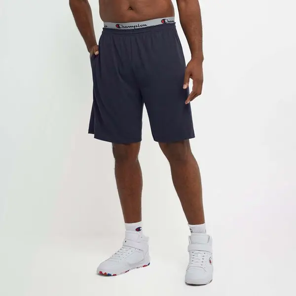 Champion Lightweight Lounge C Patch Shorts - Navy