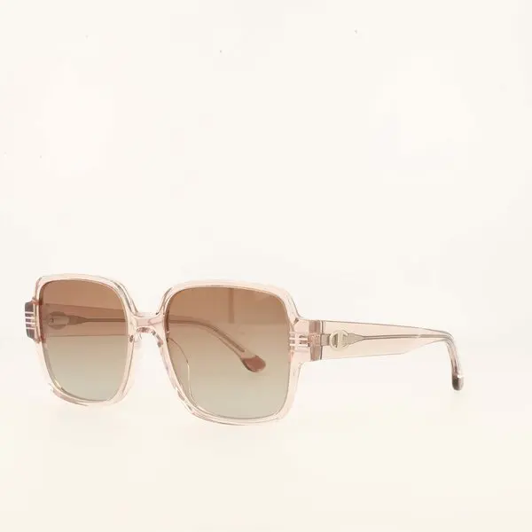 Champion Polarized Square Frame Sunglasses - Trans Blush