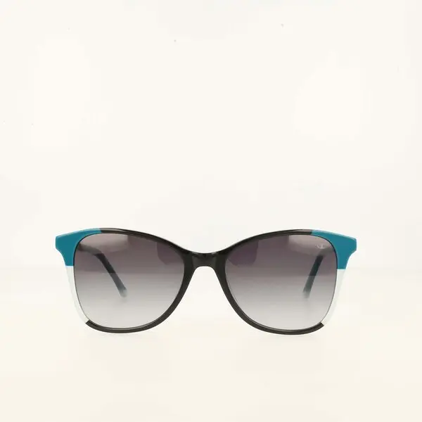 Champion Polarized Cat-eye Square Sunglasses - Black/teal