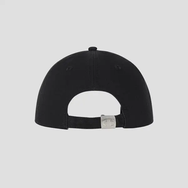 Champion Script Embroidery Adjustable Cap - Black