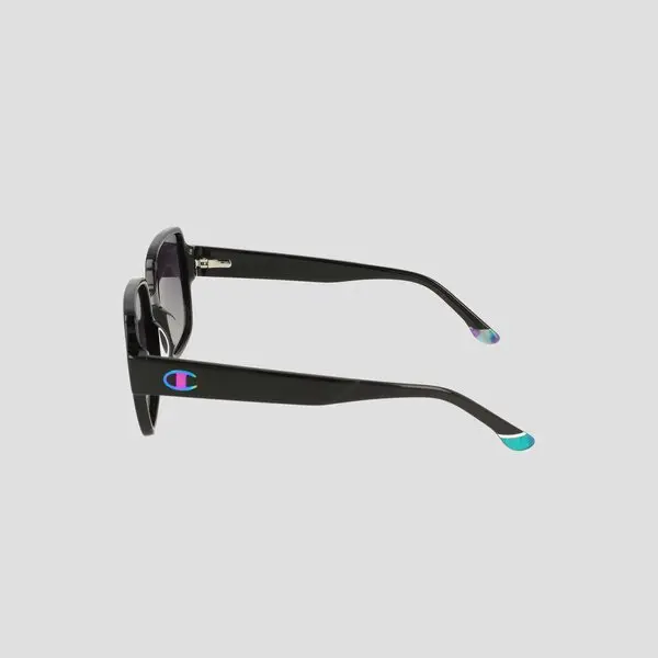 Champion Polarized Square Frame Sunglasses - Black