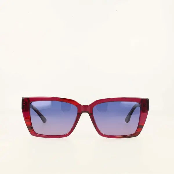 Champion Polarized Rectangle Sunglasses - Trans Fuchsia