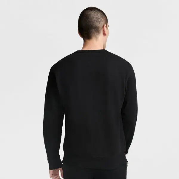 Champion Script Logo Crewneck Sweatshirt - Black