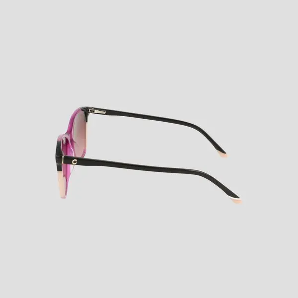 Champion Polarized Cat Eye Square Sunglasses - Trans Fuchsia