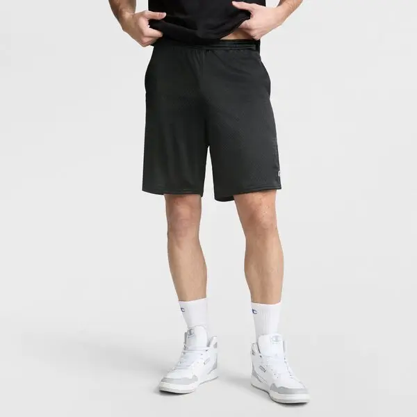 Champion Classic Mesh Shorts With Logo - Black