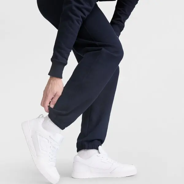 Champion Powerblend Sweatpants, Cinched Bottom, C Logo - Deep Navy
