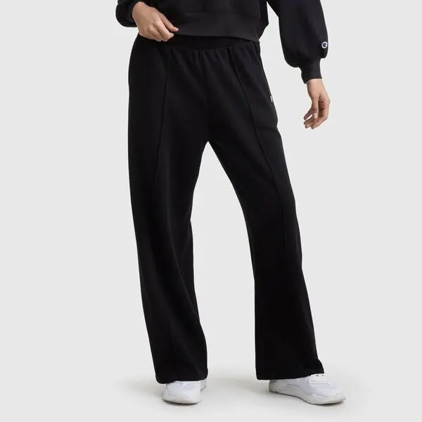 Champion Open Bottom Pant With C Logo - Black