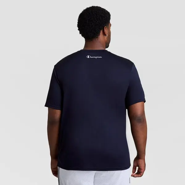 Champion Sport T-shirt, Reflective C Logo Big & Tall - Deep Navy
