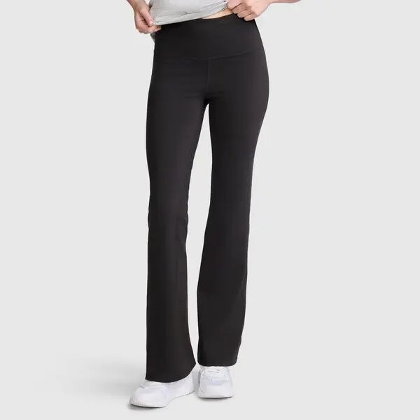 Champion Soft Touch Flare Leggings With C Logo - Black