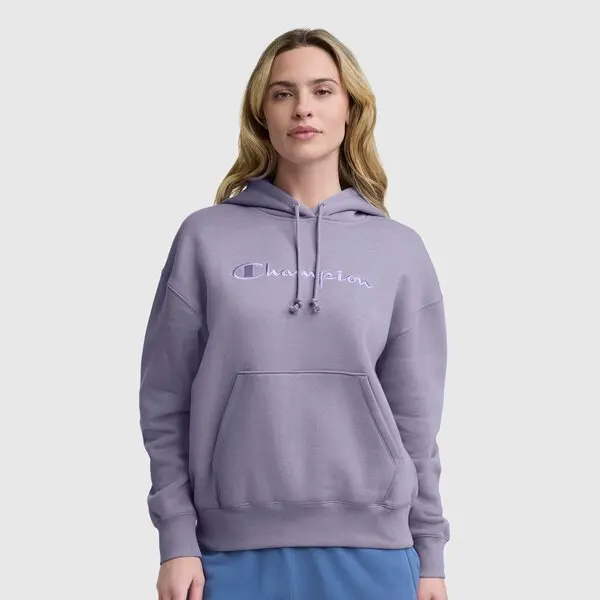Champion Tonal Script Powerblend Hoodie - Daybreak