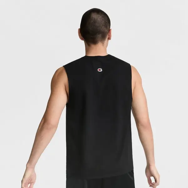 Champion Muscle Tank, C Logo - Black