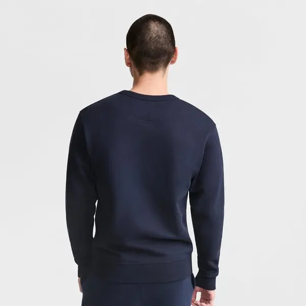 Champion Powerblend Crewneck Sweatshirt With C Logo - Deep Navy