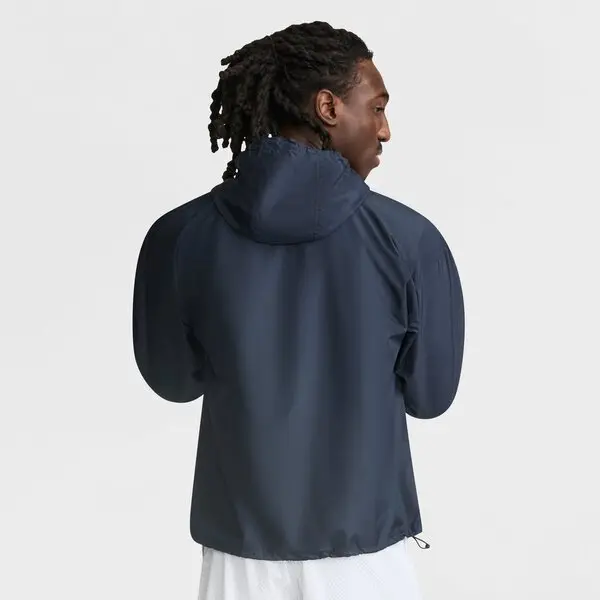 Champion Stadium Packable Jacket With Script Logo - Navy