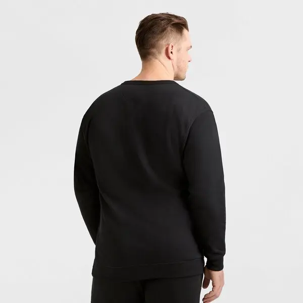 Champion Powerblend Crewneck Sweatshirt With C Logo - Black