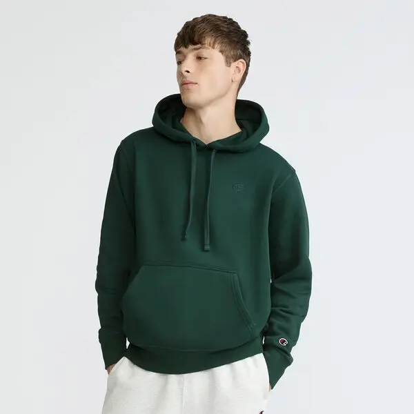 Champion Powerblend C Logo Hoodie - Pine Grove