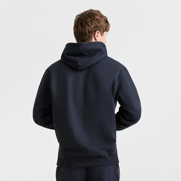 Champion Powerblend C Logo Hoodie - Deep Navy