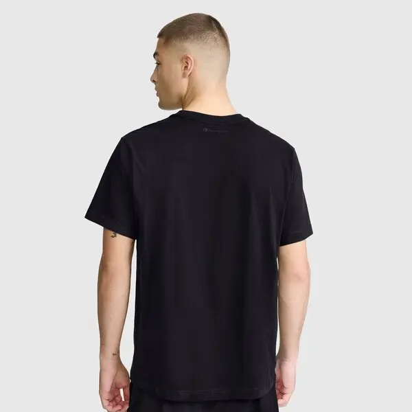 Champion Classic Graphic T-shirt, Tonal Script Logo - Black