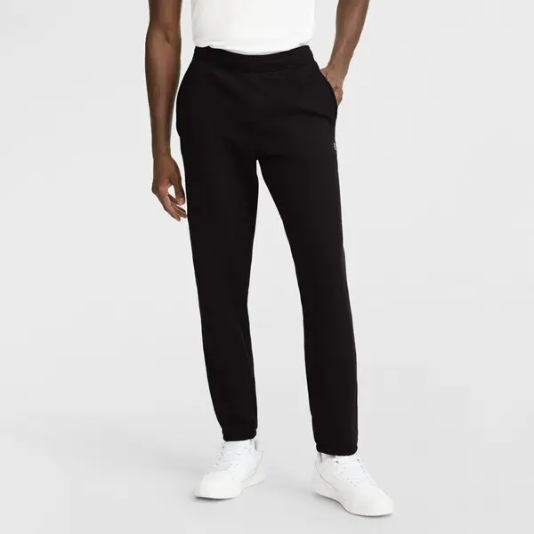 Champion Powerblend Sweatpants, Cinched Bottom, C Logo - Black