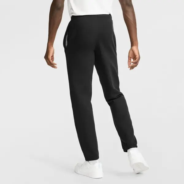 Champion Powerblend Sweatpants, Cinched Bottom, C Logo - Black