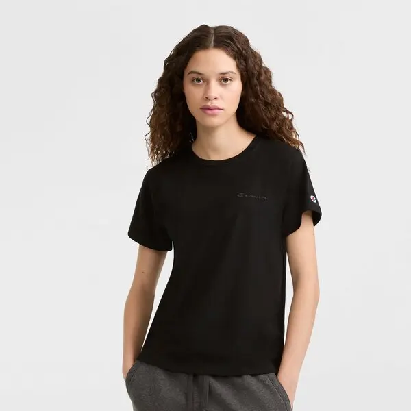 Champion Classic T-shirt With Chest Script - Black
