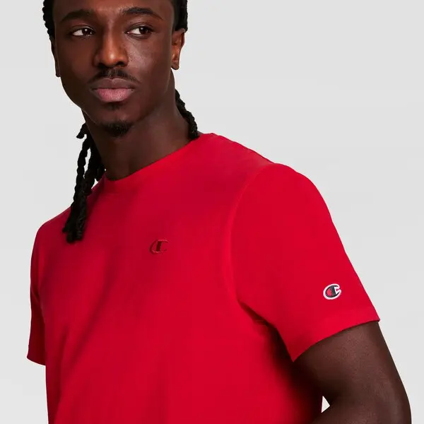 Champion Classic T-shirt, C Logo - Tango Red