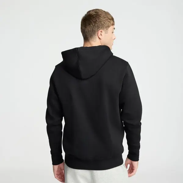 Champion Powerblend Full-zip Hoodie With C Logo - Black