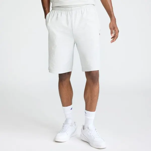 Champion Cotton Jersey Shorts - Platinum Silver Heather