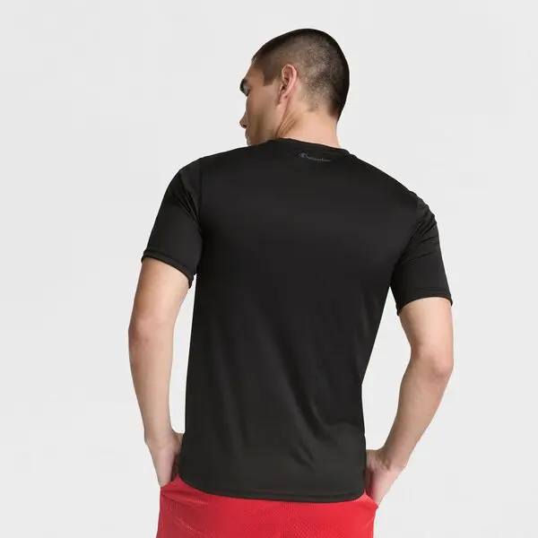 Champion Sport T-shirt, Reflective C Logo - Black