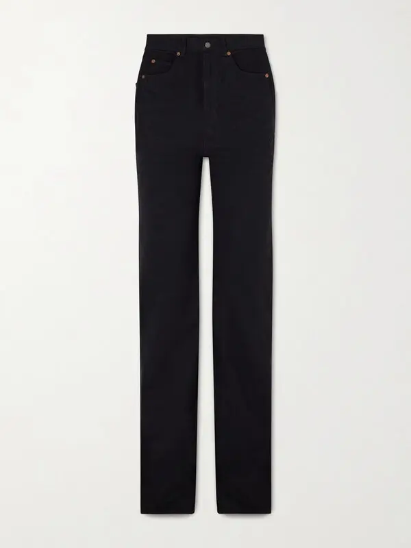 Saint Laurent 70's High-rise Straight-leg Jeans - Black