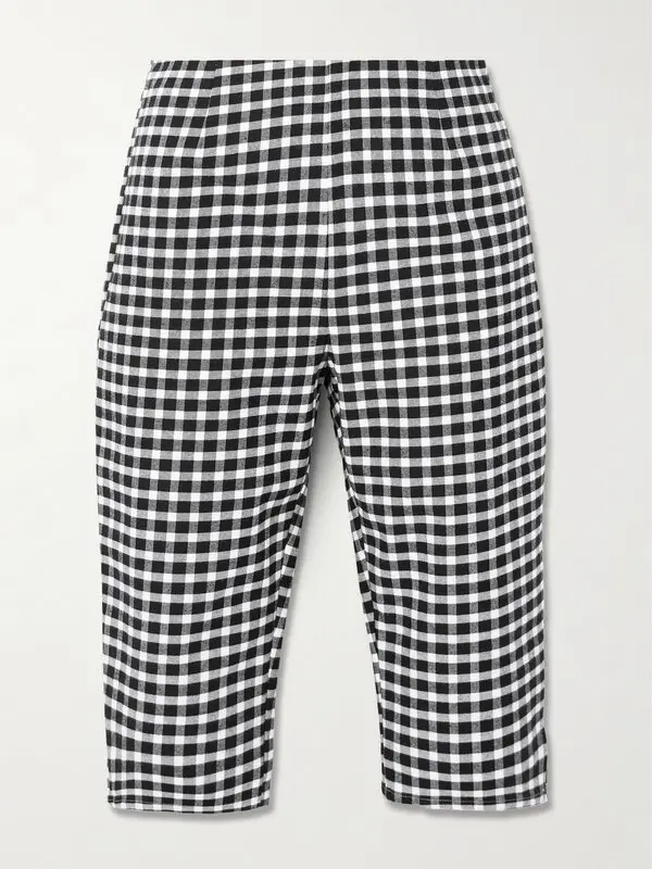 Posse Chiara Cropped Cotton-blend Capri Pants - Black