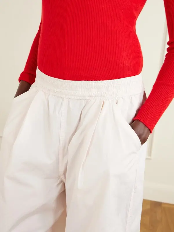 RÙADH Organic Cotton-poplin Tapered Pants