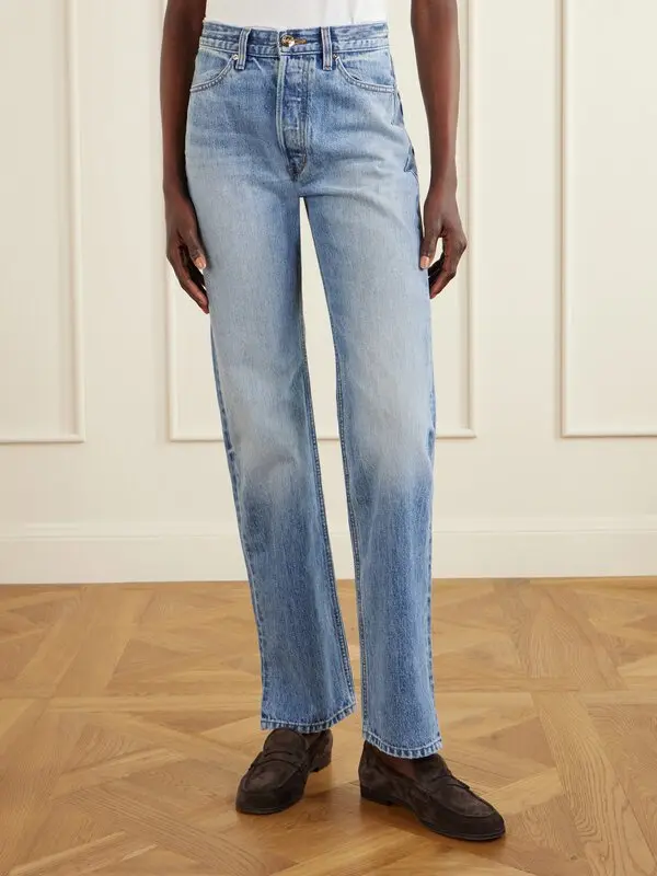 RÙADH Agnes Recycled Straight-leg Jeans - Blue