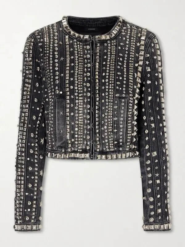 R13 Embellished Cotton-blend Jacket