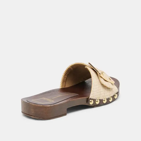 DOLCEVITA Shery Raffia Slides