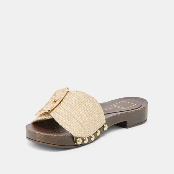 DOLCEVITA Shery Raffia Slides