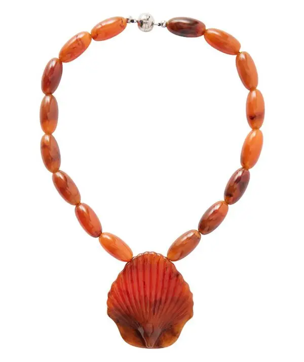 JULIETTA Silver-tone 'symi' Shell Necklace - Brown