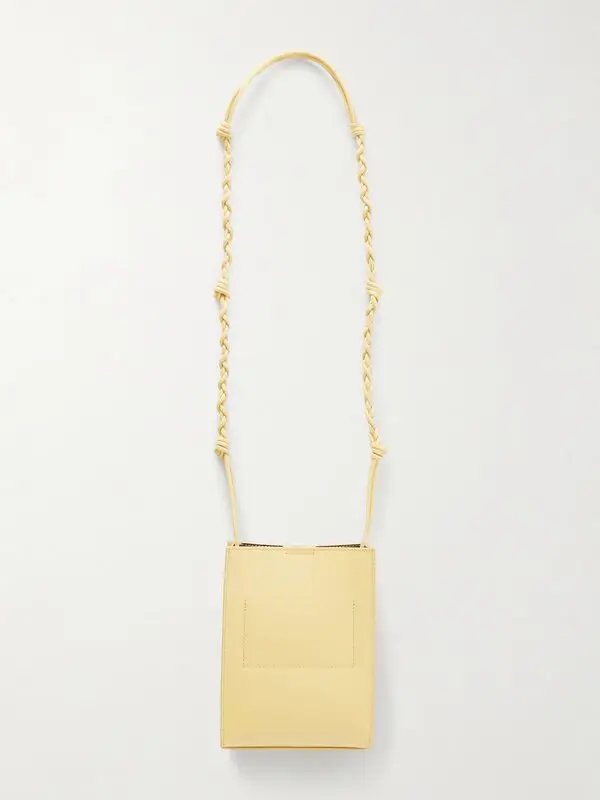 JIL SANDER Tangle Leather Shoulder Bag