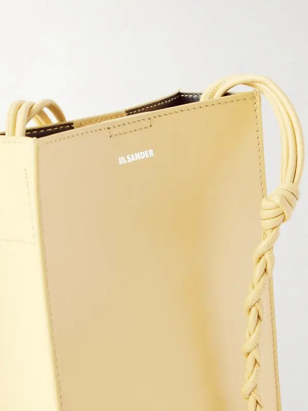 JIL SANDER Tangle Leather Shoulder Bag